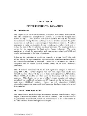 Vibration Simulation using MATLAB and ANSYS C14