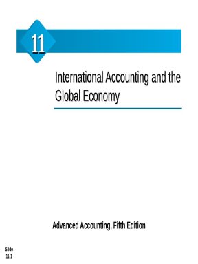 Advanced accounting, 5th edition international student version ch11