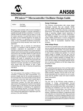 Embedded systems picmicro microcontroller oscillator design guide