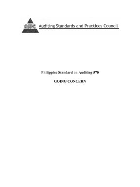 Philippine standards on auditing (PSA)PSA 570