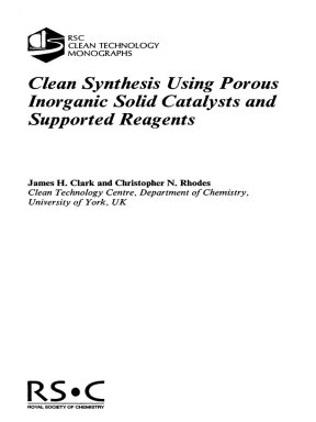 Clean synthesis using porous inorganic solid catalysts and supported ...