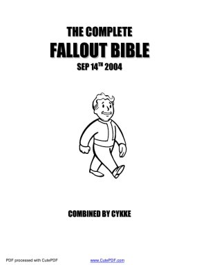 Fallout bible complete