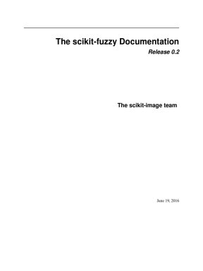 scikit fuzzy Python The Scikit Image Team