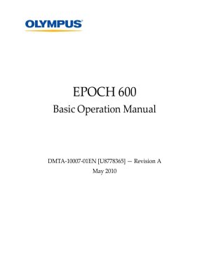 EPOCH 600 basic operation (EN)