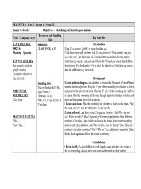Grade 4 unit 2 lesson 1 period 20