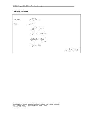 Solution manual vector mechanics engineers dynamics 8th beer chapter 09