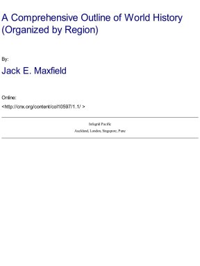 A comprehensive outline of world history