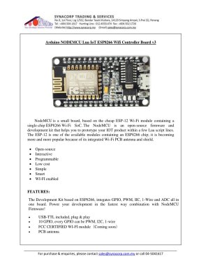 datasheet NODEMCU