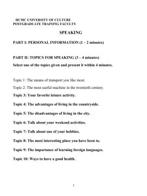 SAMPLES OF SPEAKING & WRITING B1