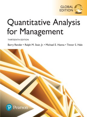 Quantitive analysis for management 13th global edition by render stair
