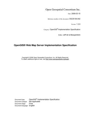 06 042 OpenGIS web map service WMS implementation specification