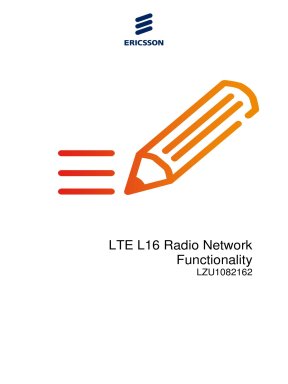 4. LTE L16 Radio Network Functionality
