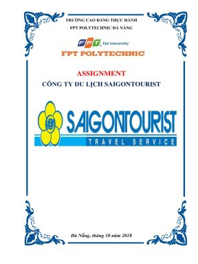 ASSIGNMENT CÔNG TY DU LỊCH SAIGONTOURIST