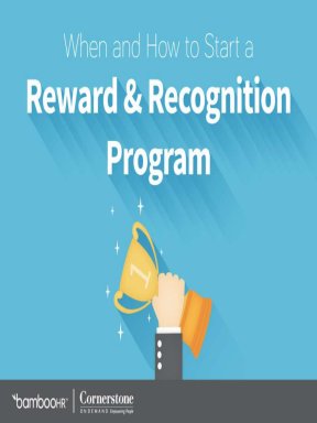 When how to start a reward recognition program