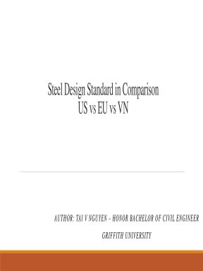 Steel design standards comparison