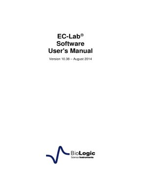 EC lab software users manual