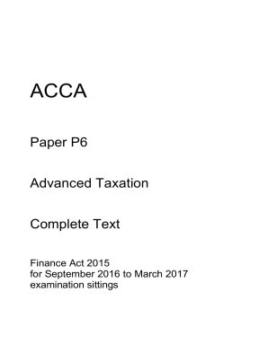ACCA paper p5 advanced taxation complete text