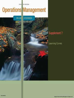 Operations management 12th stevenson ch07 learning curves