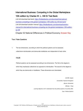 International business competing in the global marketplace 10th edition ...