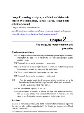 Image processing analysis and machine vision 4th edition by sonka ...