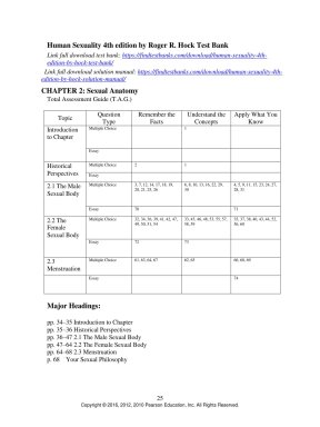 Human sexuality 4th edition by hock test bank