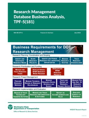 Research Management Database Business Analysis, TPF-5(181)