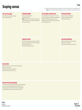 Mô hình Scoping canvas 1