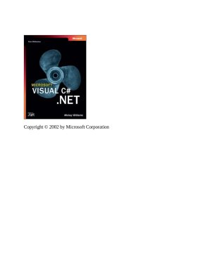 2002 ms ms visual c sharp net