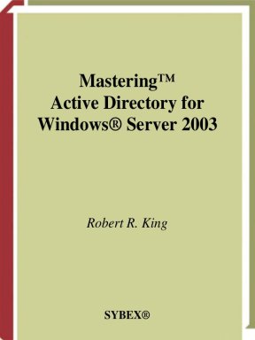 Sybex mastering active directory for win