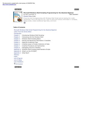 Microsoft windows shell script progut