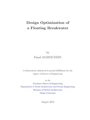 Design Optimization of a Floating Breakwater