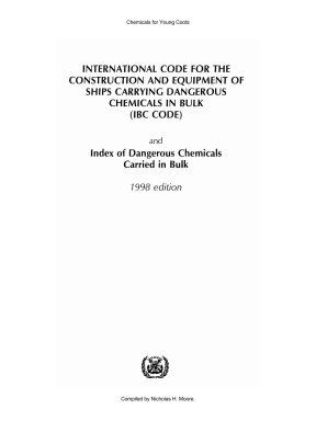 IMO IBC code 1998