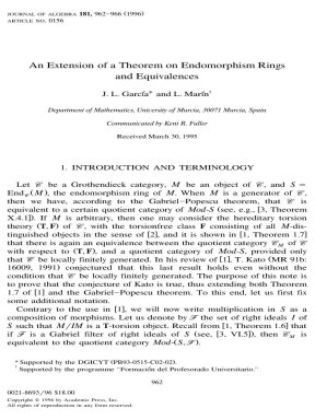 An extension of a theorem on endomorphism rings and equivalences