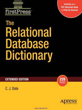 The relational database dictionary, extended edition