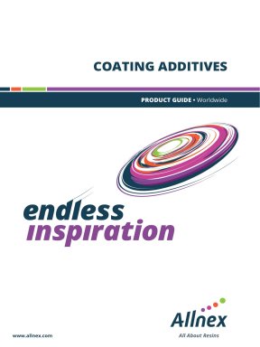 Coating additives product guide