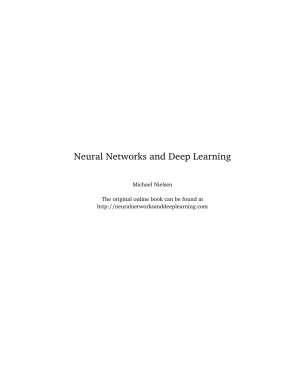 Neural networks and deep learning