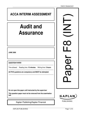 ACCA noter answer paper f8 acca f8 int aa interim assessment questions ...