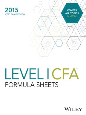 CFA level i formula sheet
