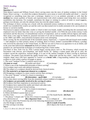 TOEFL reading key bản word hay