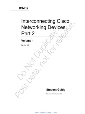 ICND2 v2.0 Student Guide