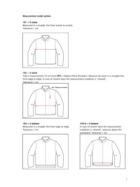 100 measurement model jacket (small)