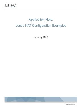 juniper srx Junos NAT examples