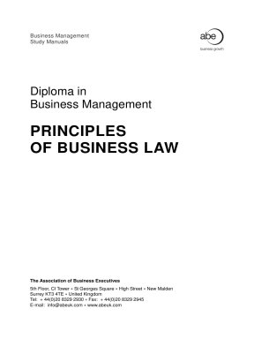 Principles of business law