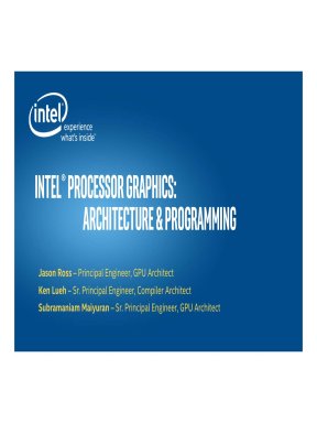 Intel graphics architecture ISA and microarchitecture
