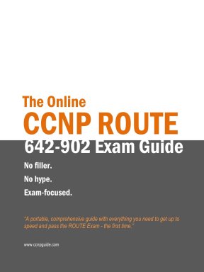 CCNP ROUTE online exam guide v1 2