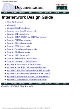 Cisco press internetwork design guide