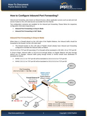 Peplink how to inbound port forwarding