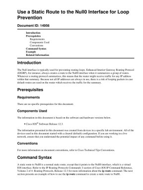 route to null interface