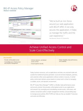 big ip access policy manager overview