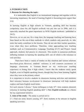 Some techniques to help 10th form students diminish reticence in ...